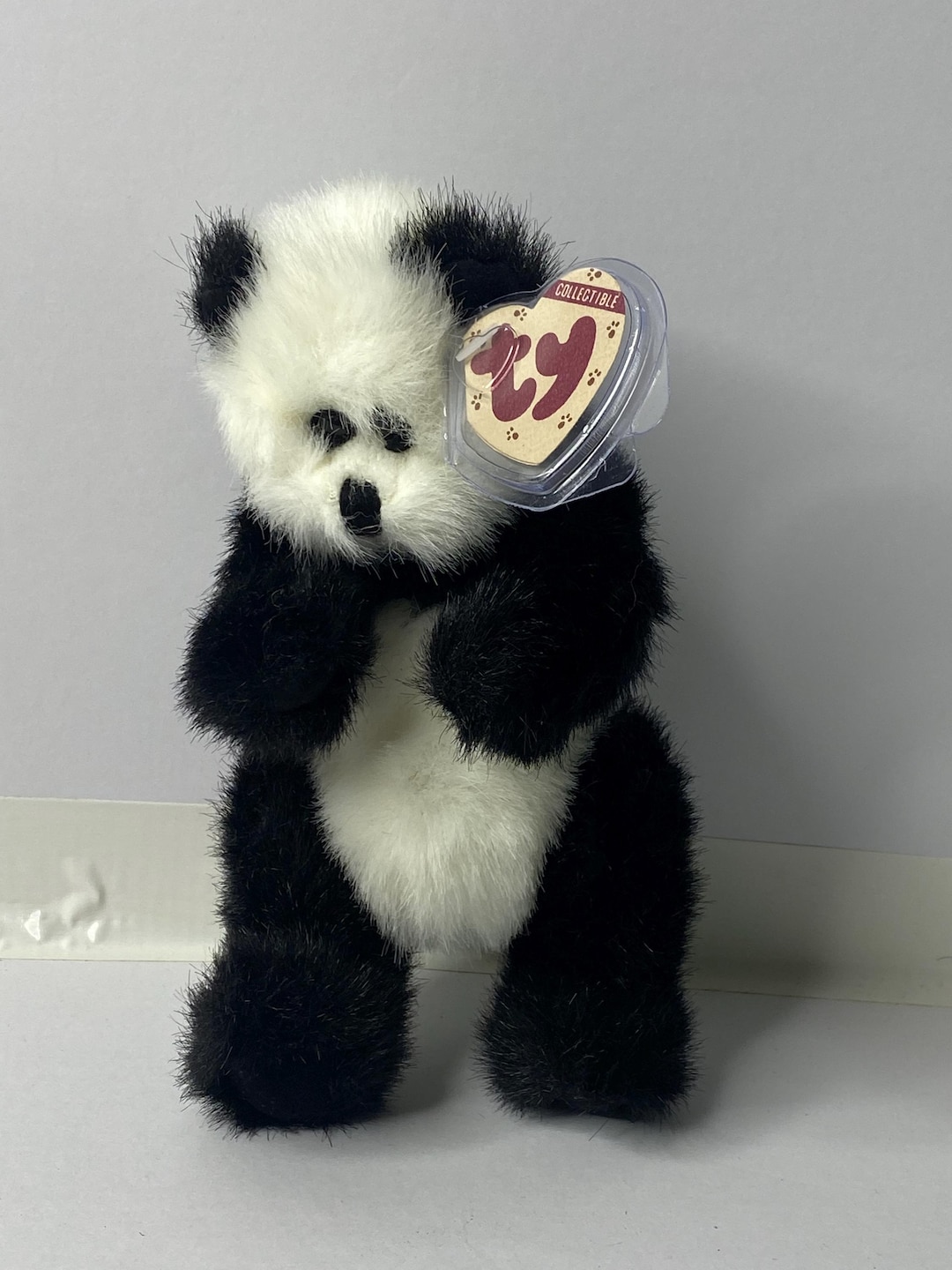 Ty Checkers the Panda Attic Treasures Plush Bear W/ Tags 9" Tall 1993 ...