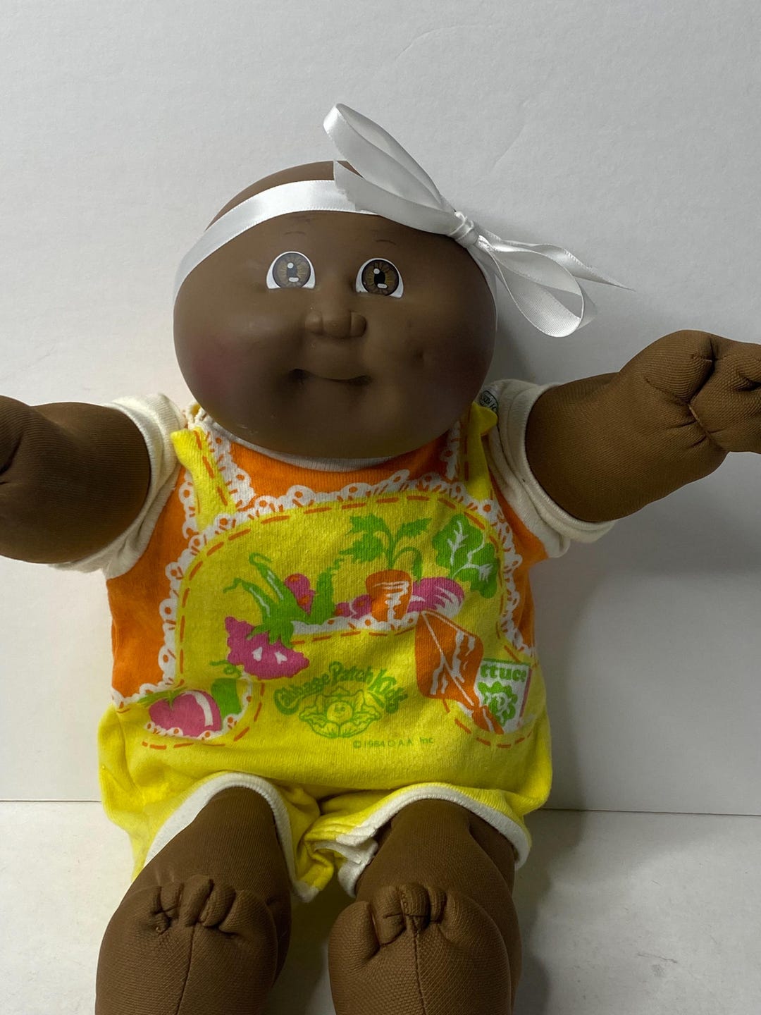 Cabbage Patch Kids Black Doll Brown Eyes 15" Tall 1982 Stuffed Toy Doll Hasbro - Etsy