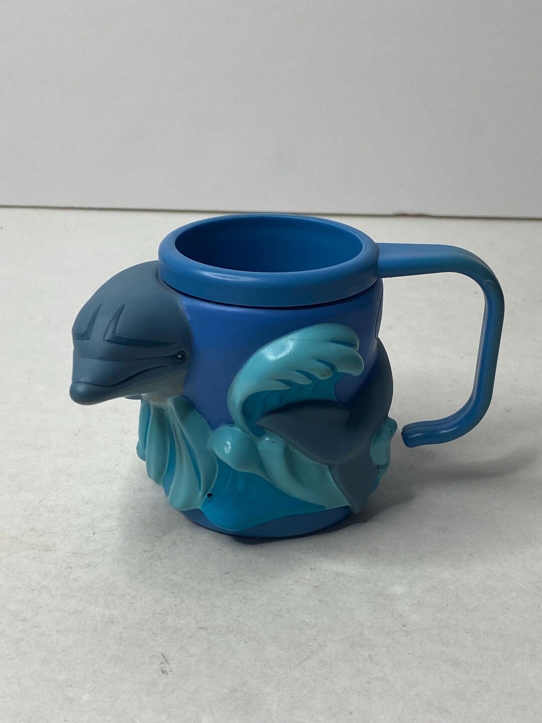 Flipper the Dolphin Cartoon 3D Cup Mug Applause 3.5" Tall X 5.5" Wide ...