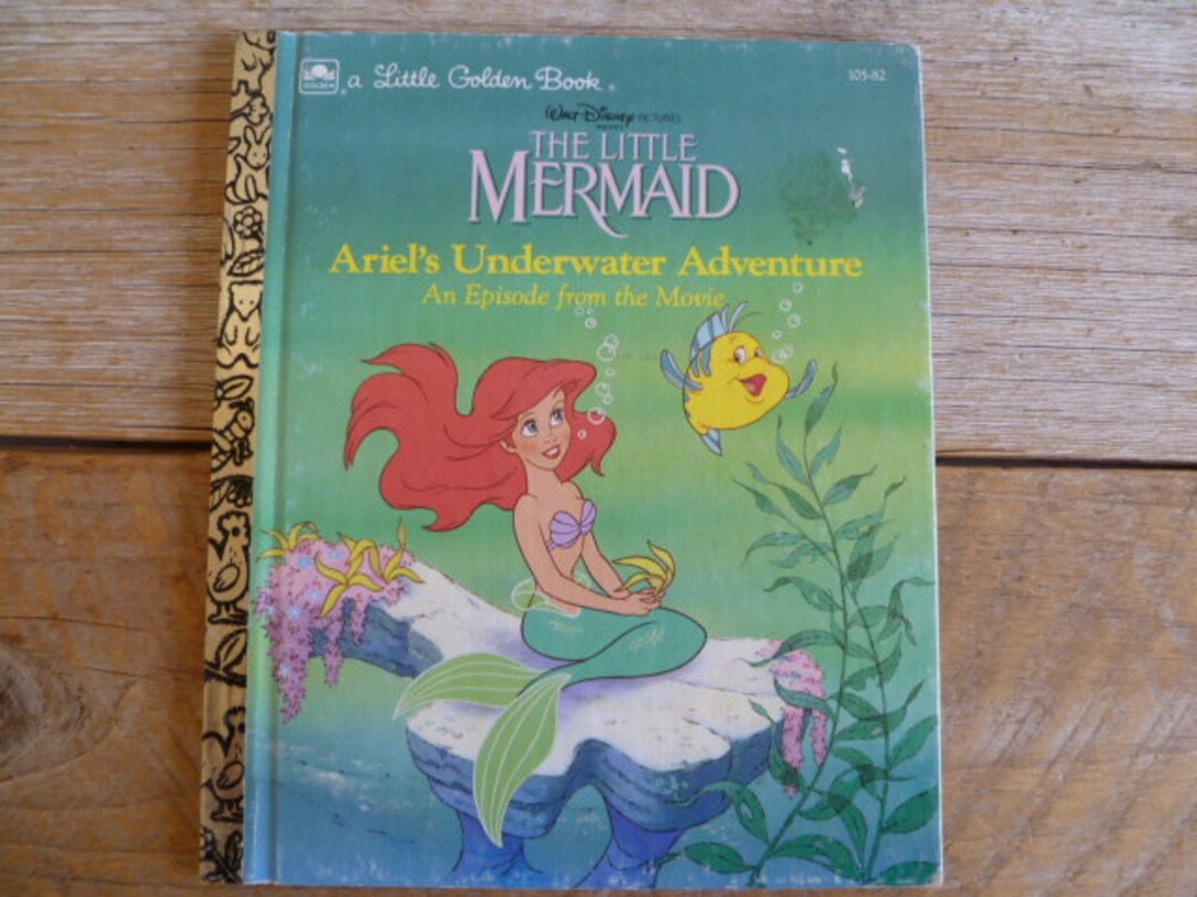 The Little Mermaid " Ariel's Underwater Adventrue" Little Golden Book ...