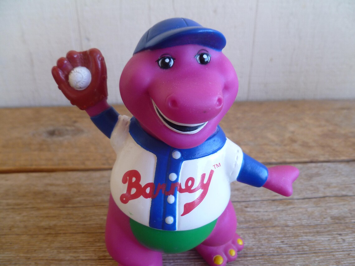 Vintage Baseball Barney Cake Topper Hard to Find - Etsy