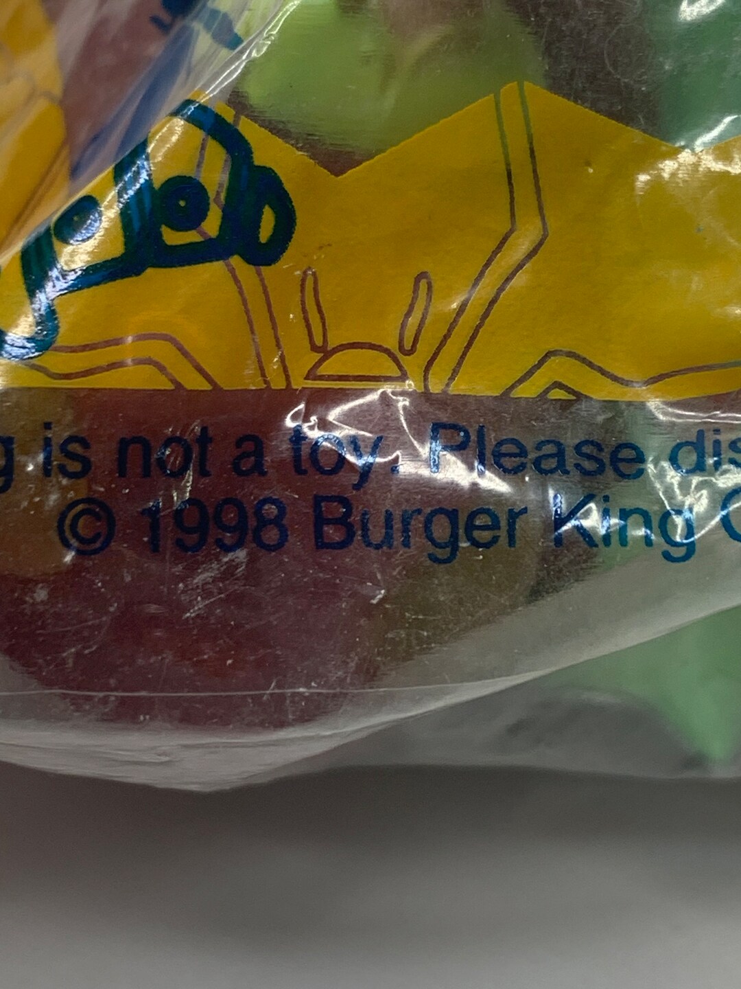 Burger King Bug Riders I.Q. on Caterpillar 6 Tall 1998 New in Package ...
