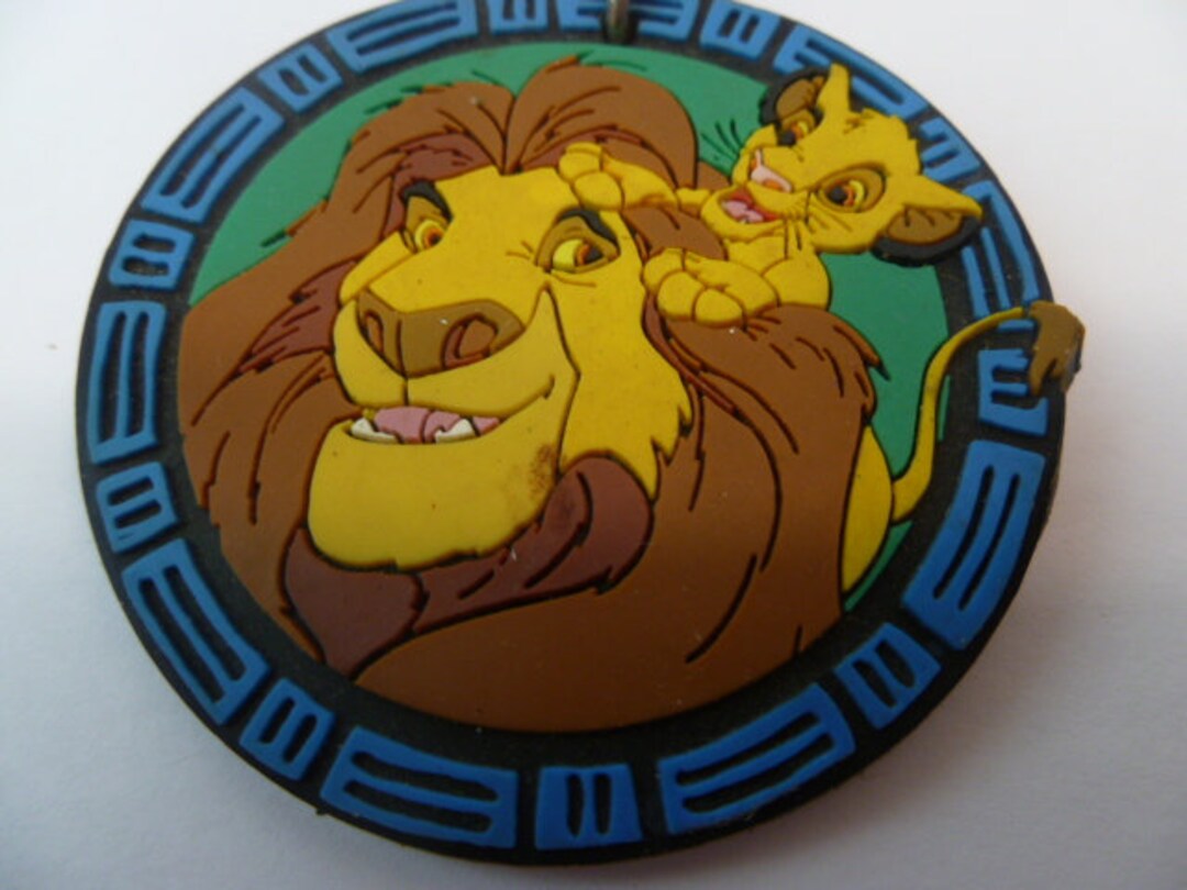 Lion King Simba and Mufasa Key Ring Vintage Disney - Etsy