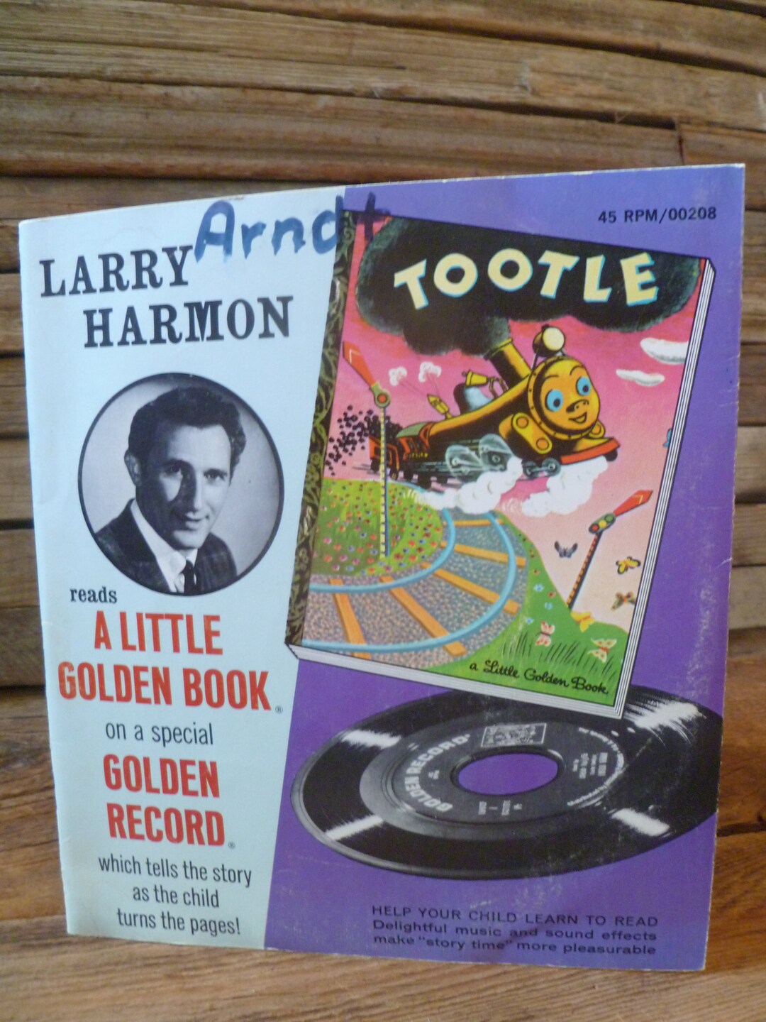Collectable "tootle" Larry Harmon Golden Book and Record - Etsy
