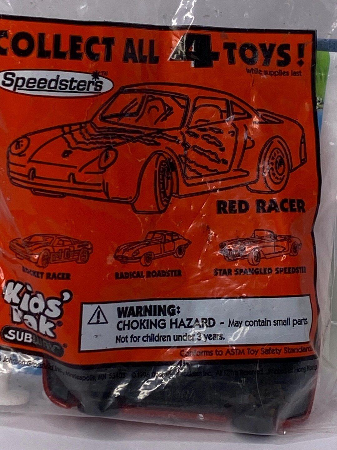 Subway Speedsters Red Racer Metal Car 1.75" Long 1996 Kids Pak Toy - Etsy