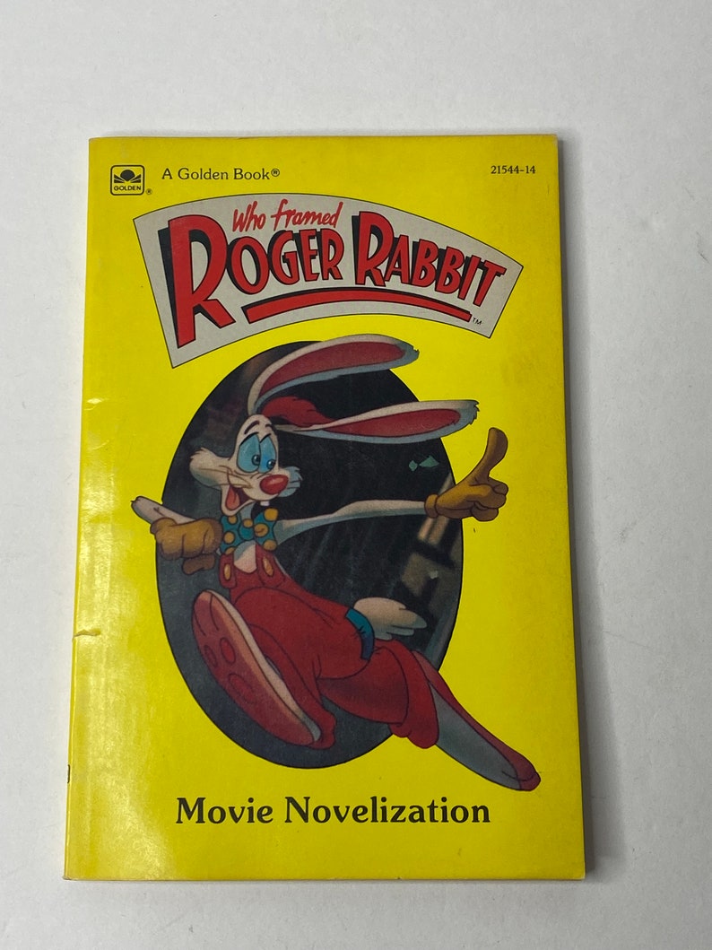 Who Framed Roger Rabbit Book 1988 Movie Novelization - Etsy