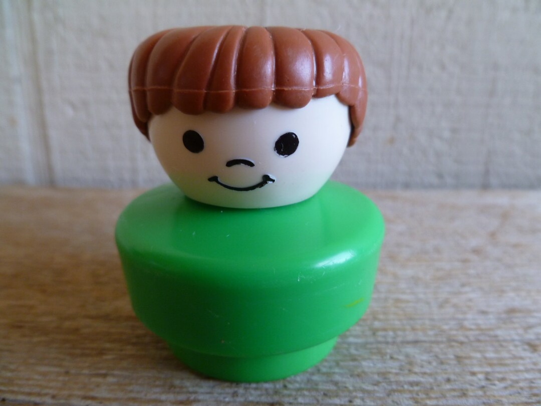 Fisher Price Little People Figure Green Girl 2" Tall 1990 - Etsy