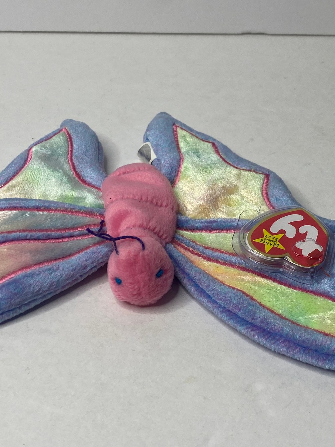 Ty Flitter the Butterfly Beanie Baby Plush Butterfly W/ Tags 9" Wide ...