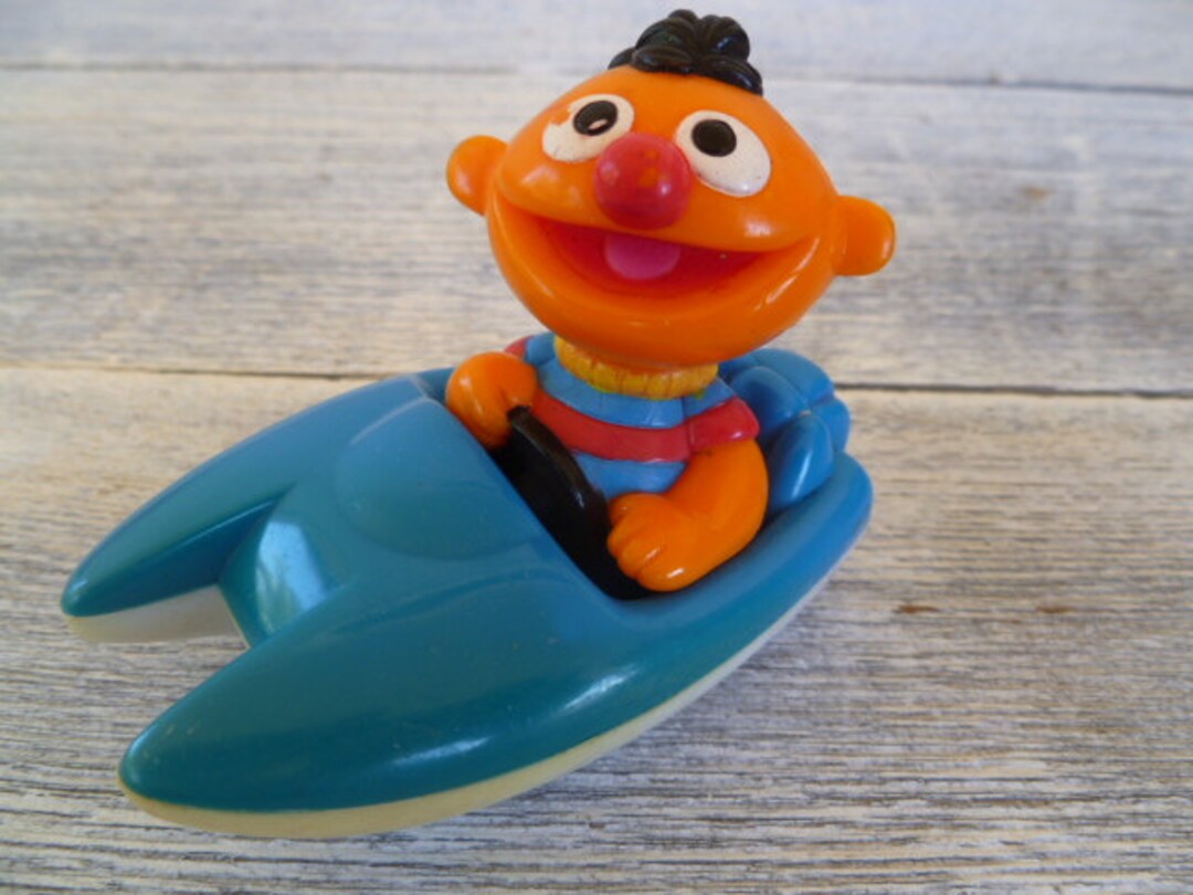 Muppets Ernie Driving Boat Sesame Street Tyco 1981 - Etsy