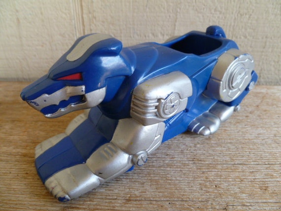 Mighty Morphin Power Rangers Blue Ranger Wolf Vehicle Plane | Etsy