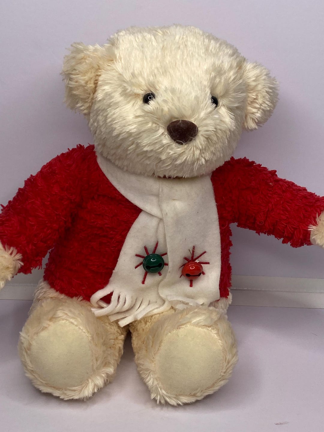 Hallmark Jingle Bear Plush Teddy Bear Soft and Cuddly 15" Tall Stuffed ...