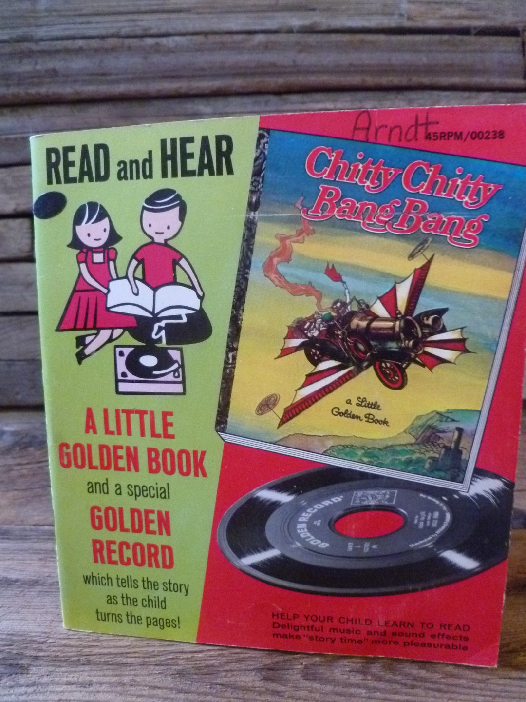 Golden Book and Record "chitty Chitty Bang Bang" - Etsy