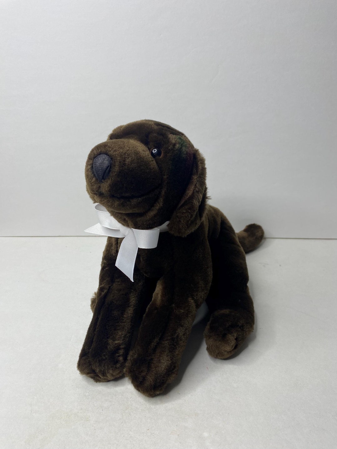Animal Alley Chocolate Lab Plush Puppy Dog Toys R Us 18" Long W/ Tail ...