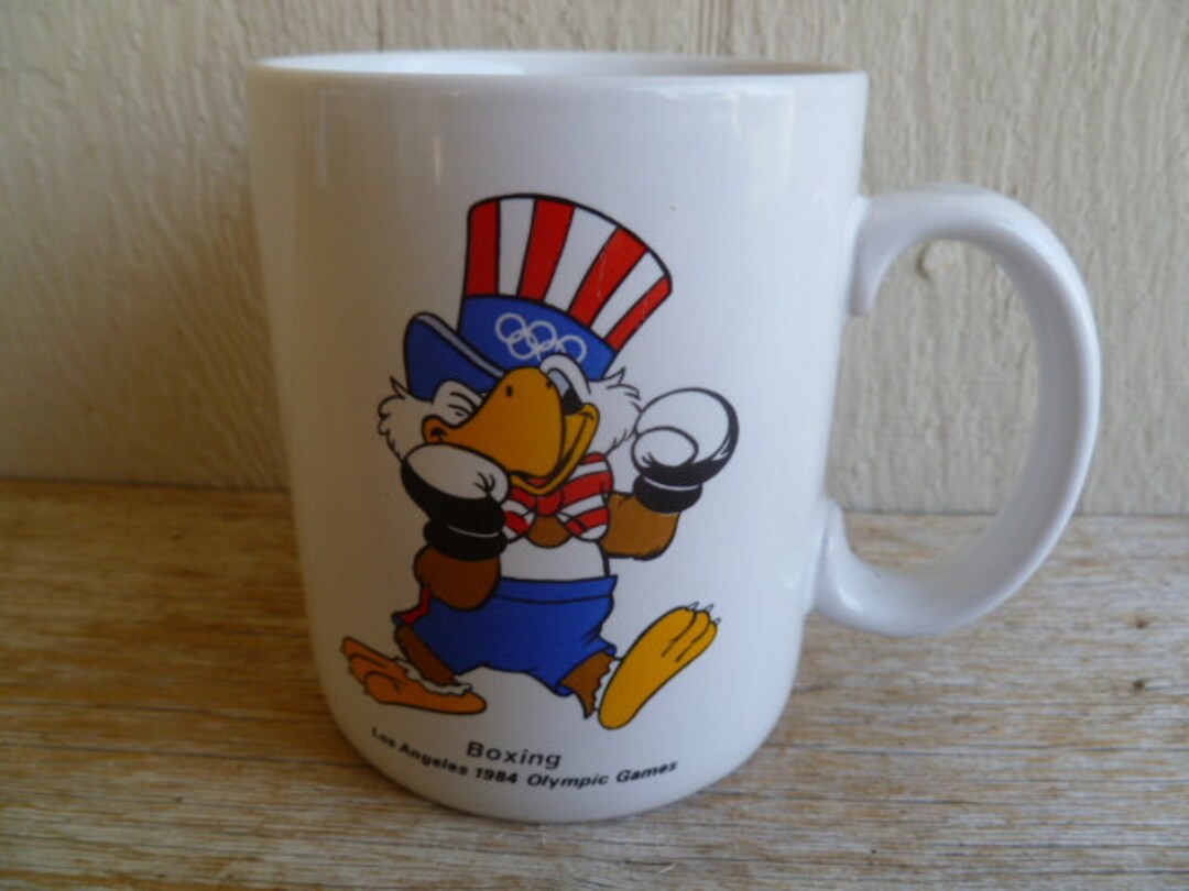 Olympic Boxing Cup Mug 1984 Sam the Eagle 4 Tall - Etsy