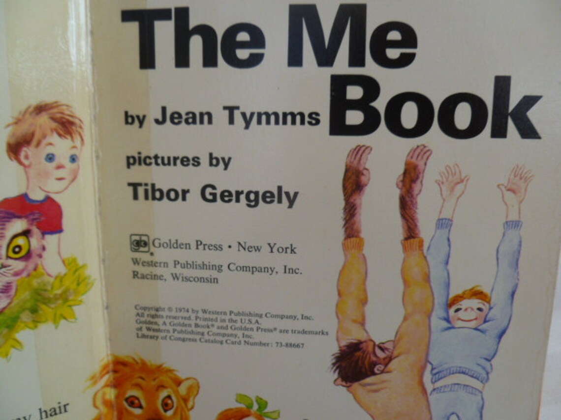 The Me Book Vintage Golden Sturdy Book | Etsy