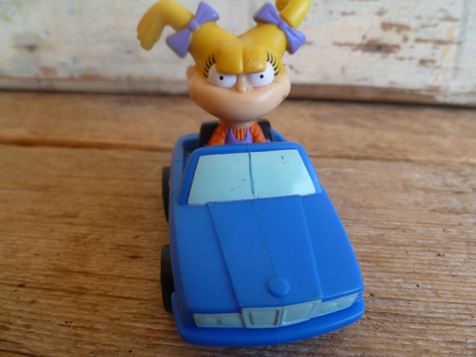 Nickelodeon Rugrats Angelica Blue Toy Car Cake Topper 2.5" Tall 1998 ...