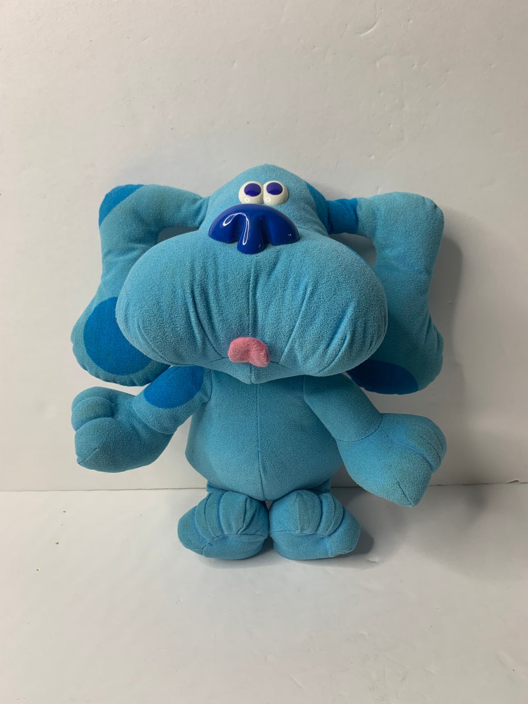Blue's Clues Talking Plush Dog Tyco 12" Tall 1997 Works Stuffed Animal ...