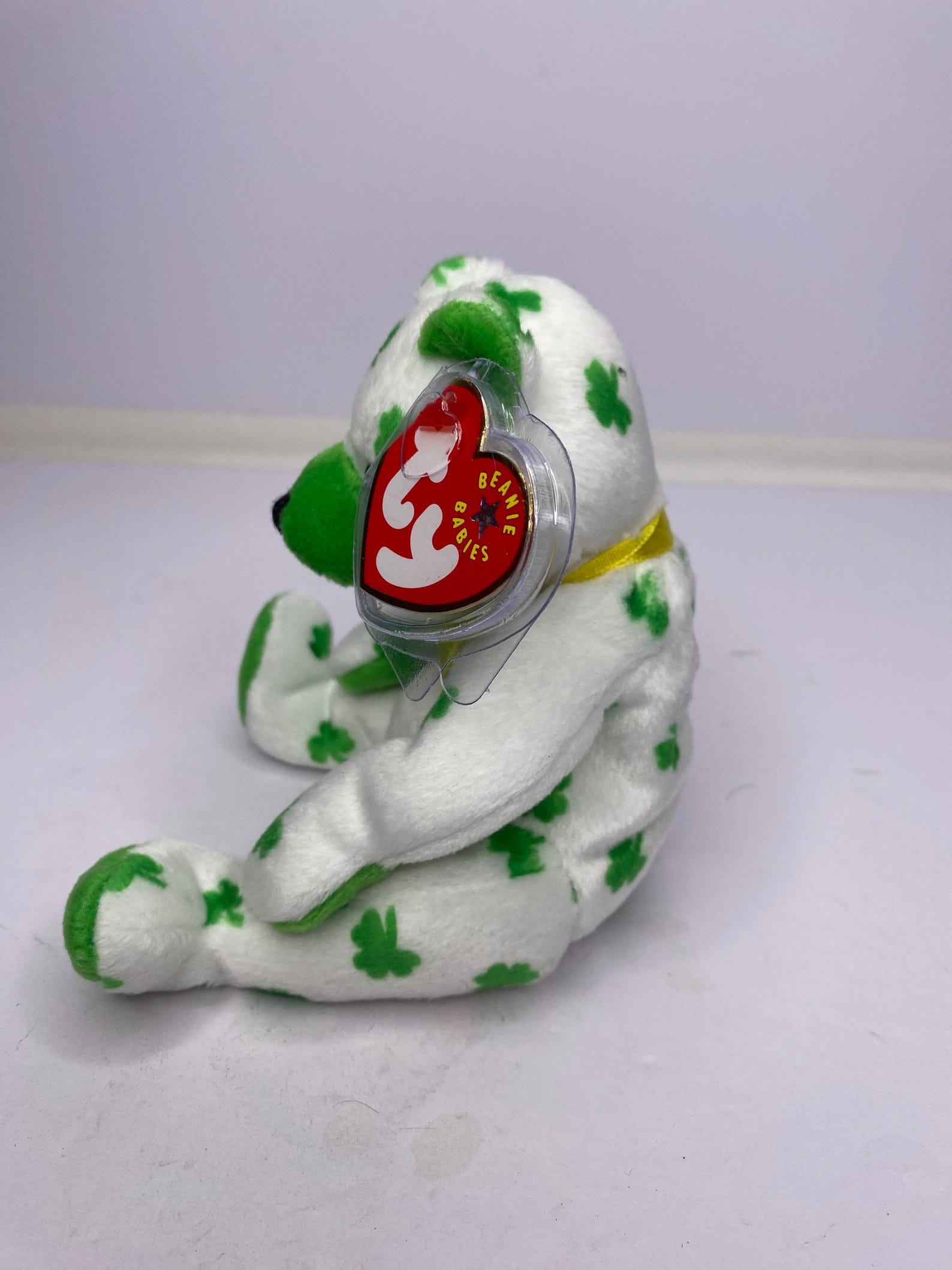 Ty Clover the Bear Beanie Baby Plush Green Teddy Bear W/ Tags 8.5" Tall ...
