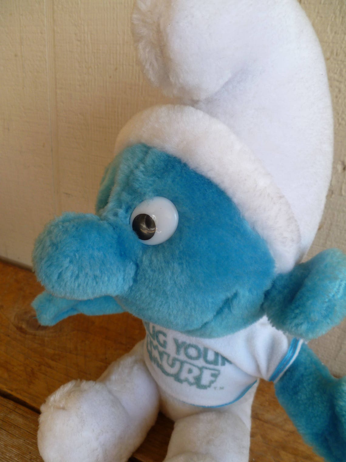 Plush Smurf Hug Your Smurf 1979 Peyco | Etsy