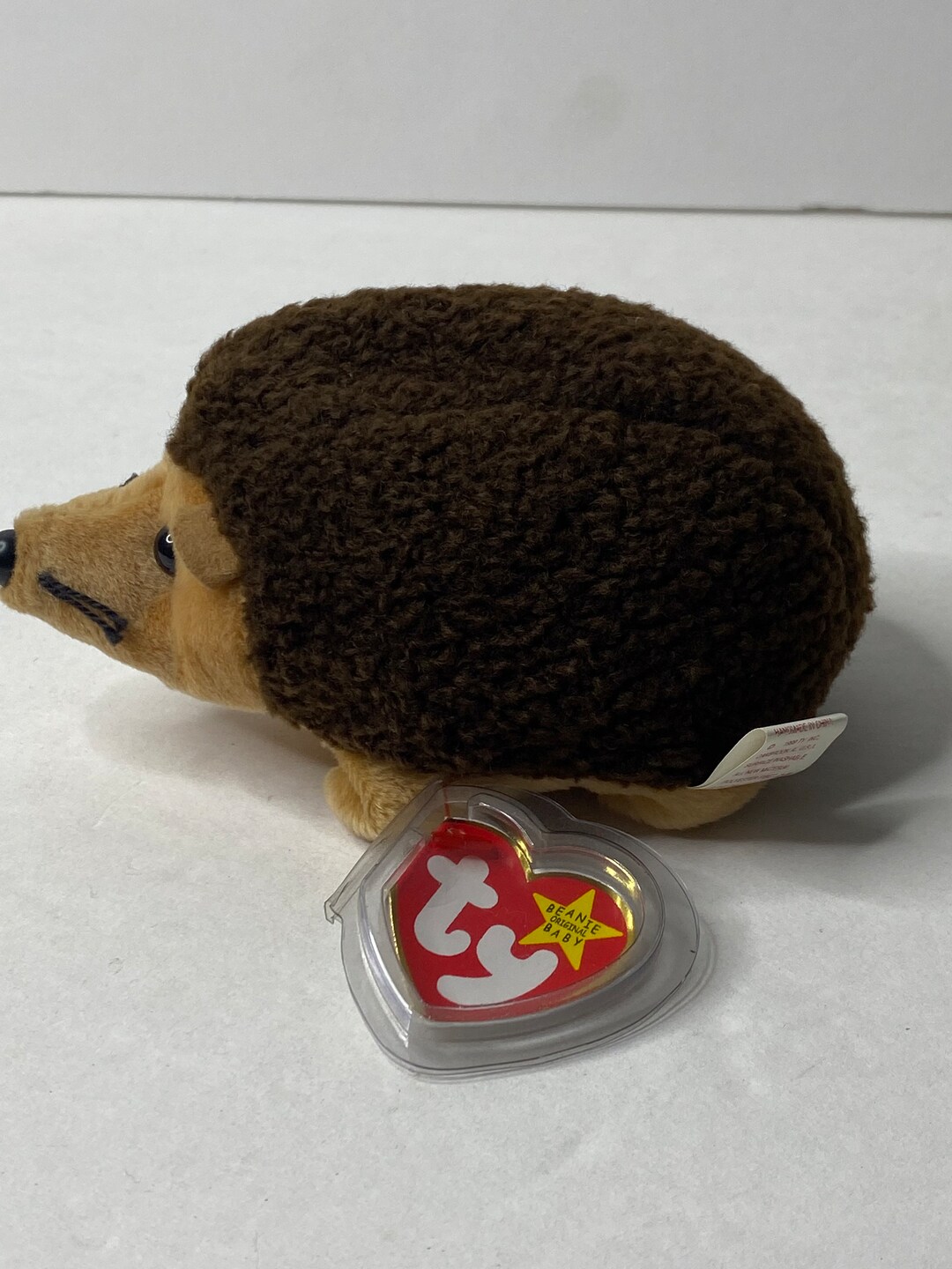 Rare Ty Prickles the Hedgehog Beanie Baby Plush Hedgehog W/ Tags 6 ...