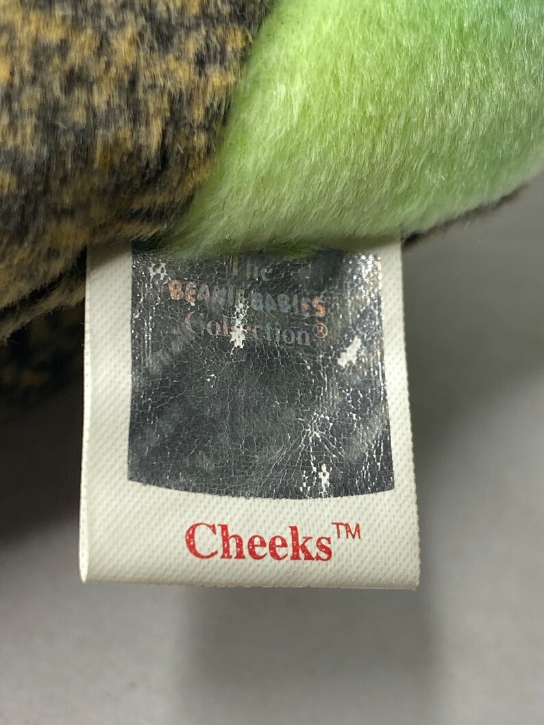 Ty Cheeks the Baboon Plush Beanie Baby Baboon W/ Tags 6" Tall Sitting ...