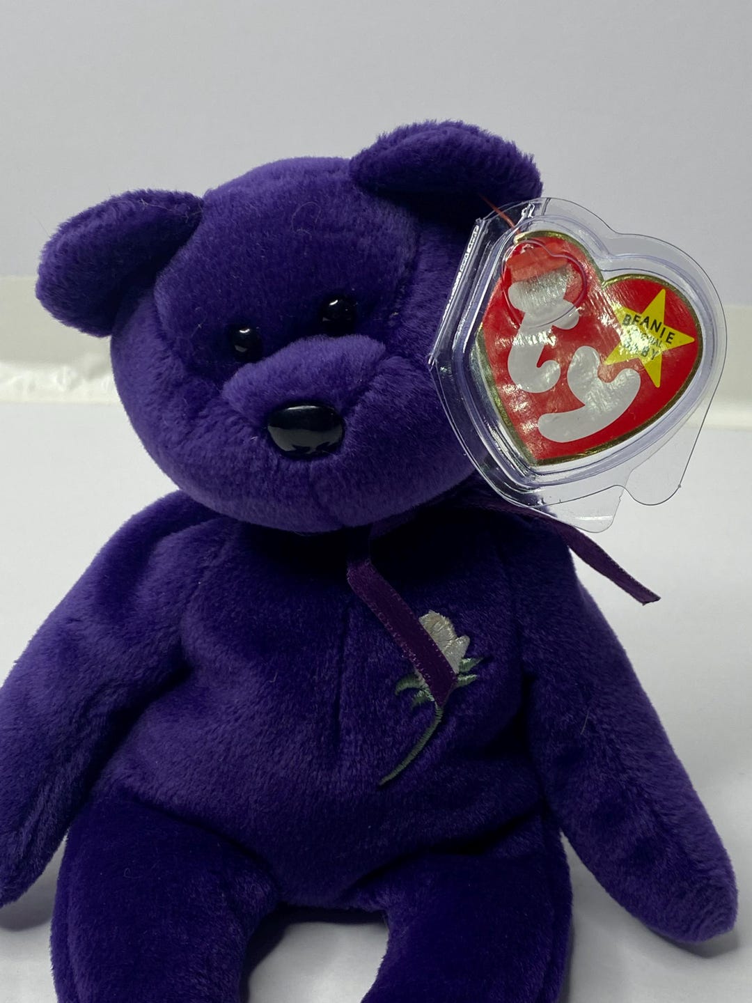 Ty Princess the Bear Beanie Babies Plush Diana Princess of Wales Teddy ...