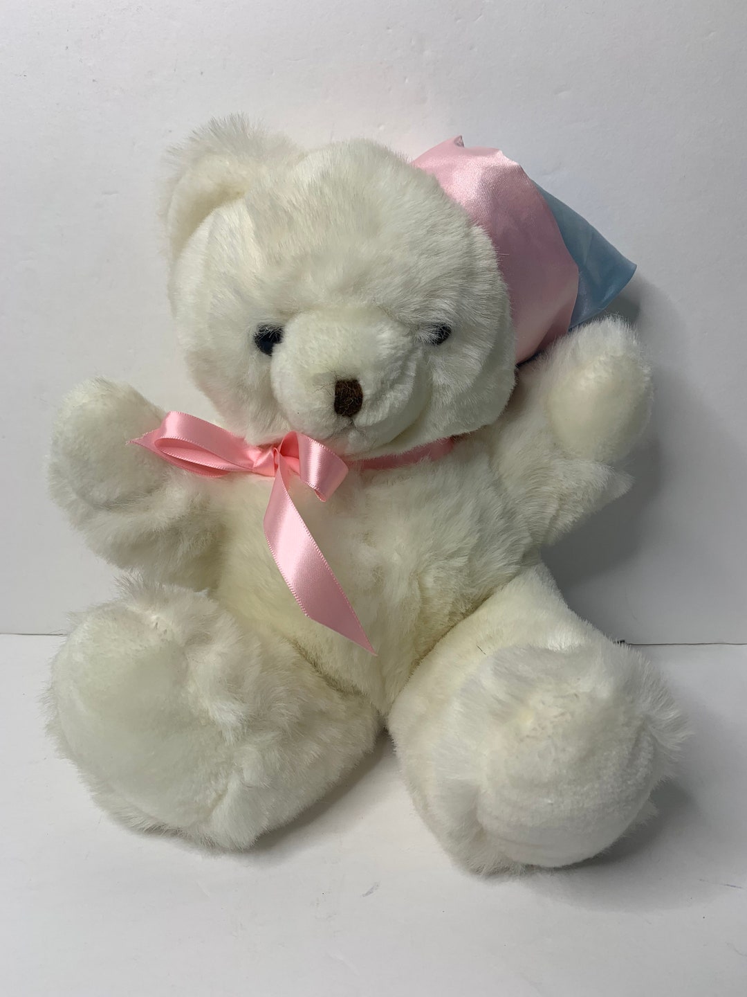 Gordon Fraser Plush Teddy Bear "schmid" With Hat and Bell 14" Tall 1985 ...