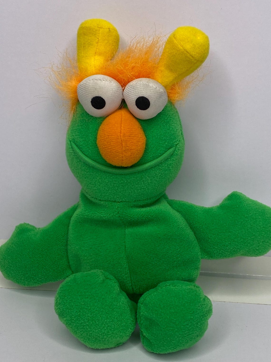 Sesame Street Green "honker" Bean Bag Plush Doll 1997 9" Tall - Etsy