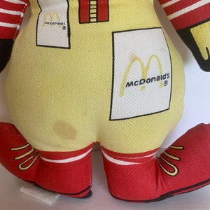 Ronald Mcdonald Cloth Doll 12" Tall 1980's Stuffed Toy Doll Spots - Etsy