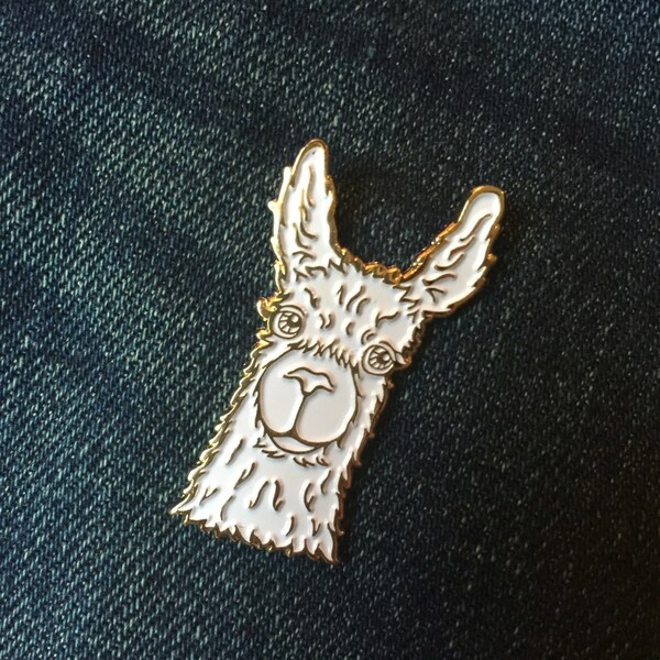 Llama Pin - Etsy