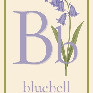 Floral Alphabet Flashcards | Watercolor Printable ABC Cards | Digital ...