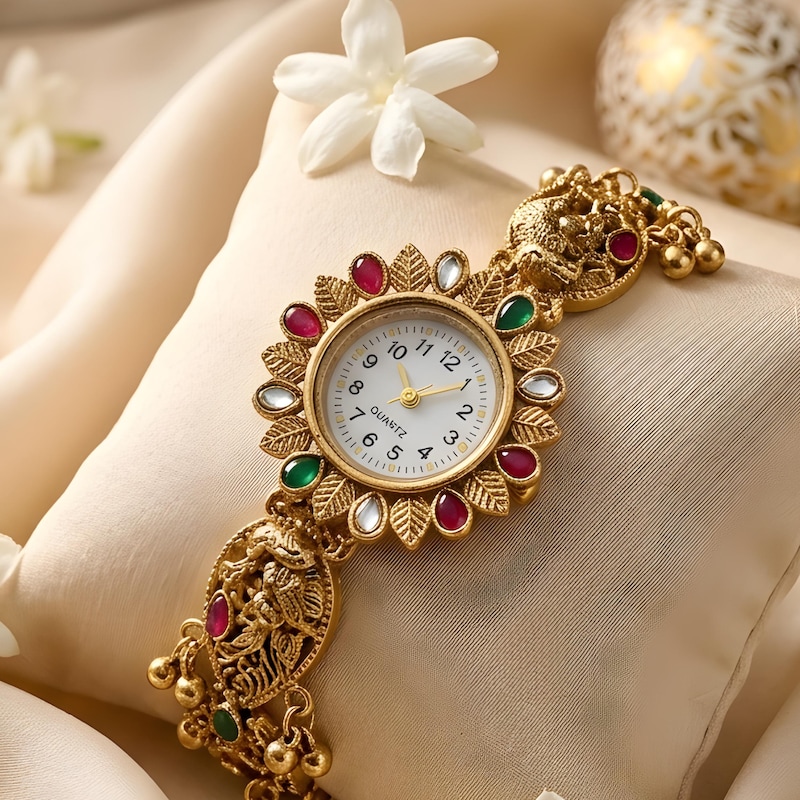 Kundan Jewellery Watch - Etsy UK