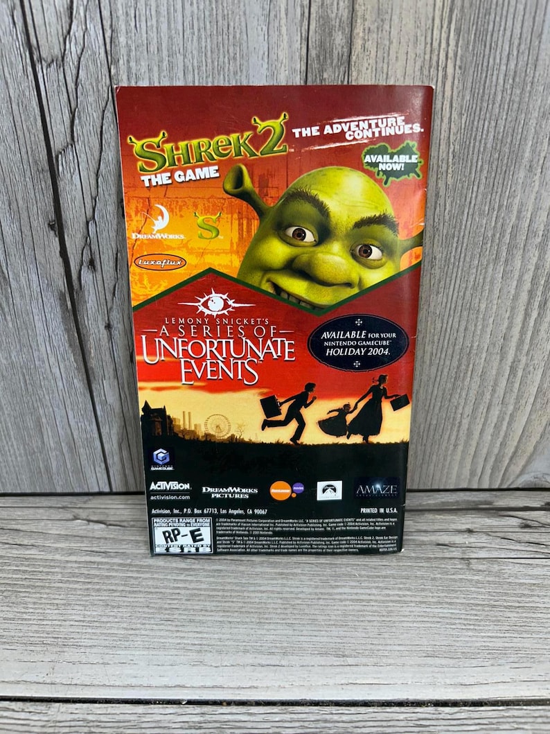 Shark Tale & Shrek 2 Nintendo Gamecube Games - Vintage Collection - Etsy