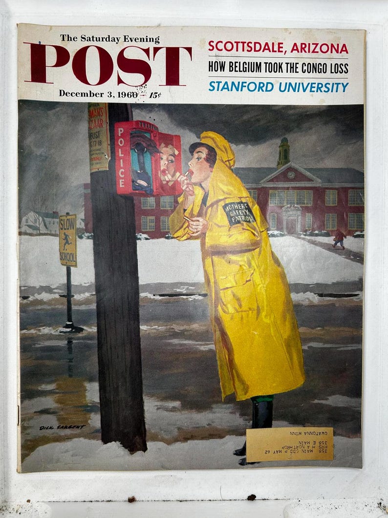 Vintage December 1960 Saturday Evening Post Magazine - Collectible ...