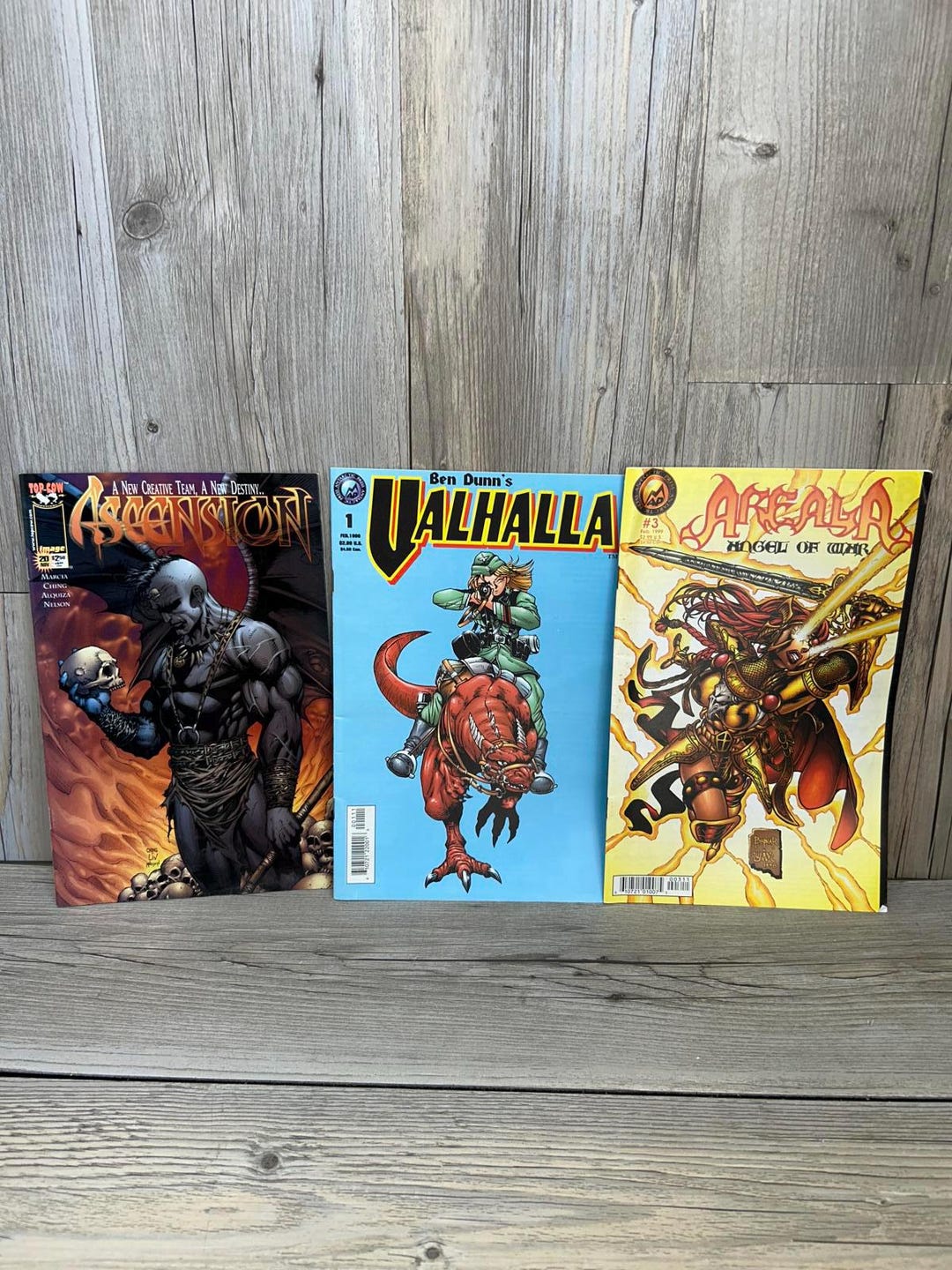Set of 3 Comic Books: Ascension #20, Valhalla #1, Arcania #3 - Etsy