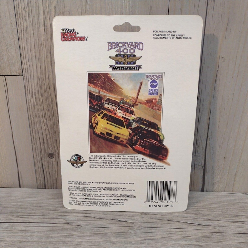 Brickyard 400 NASCAR Diecast Car - Inaugural Race Edition - Etsy
