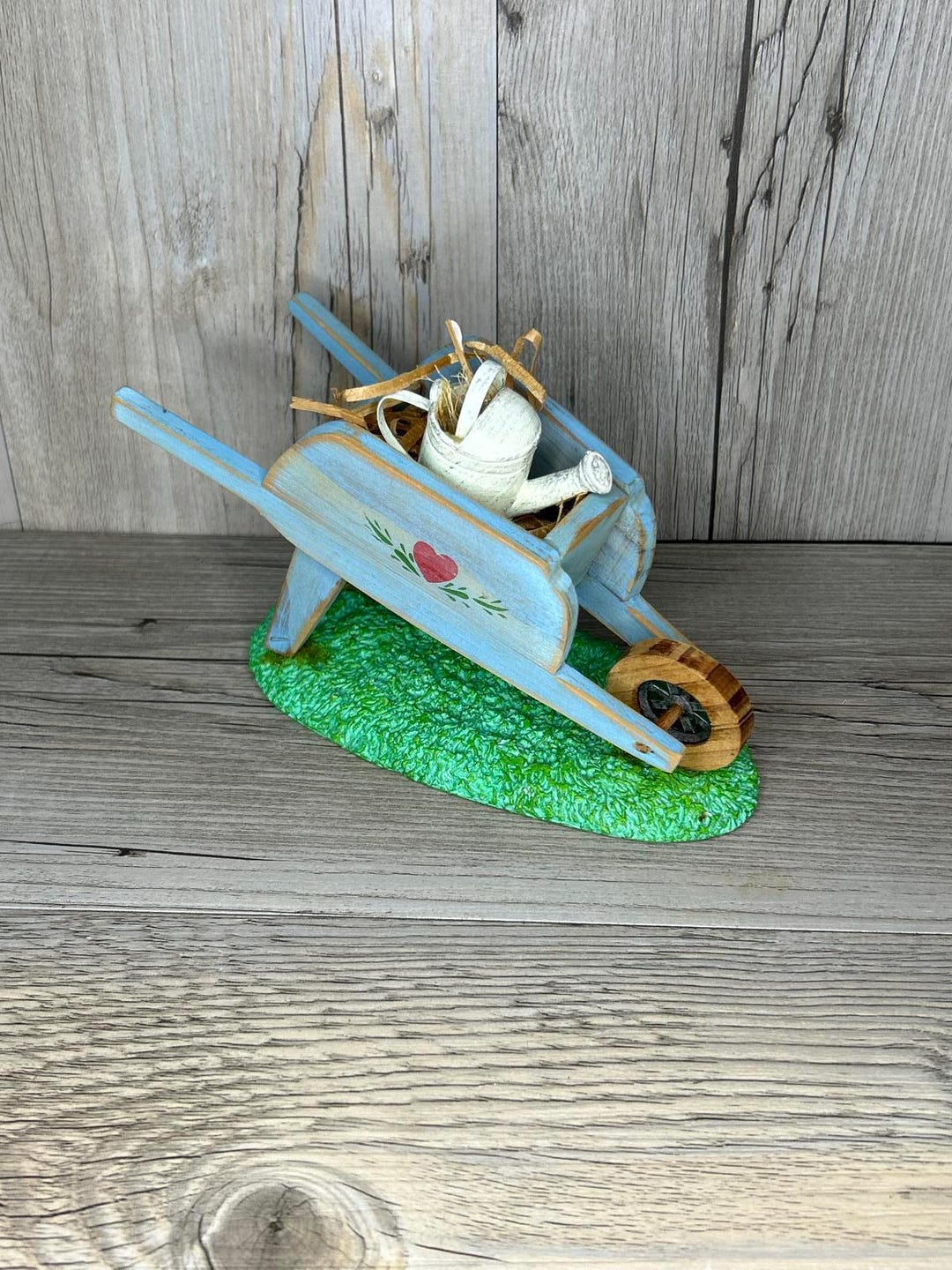 Charming Mini Wooden Wheelbarrow Decoration - Etsy