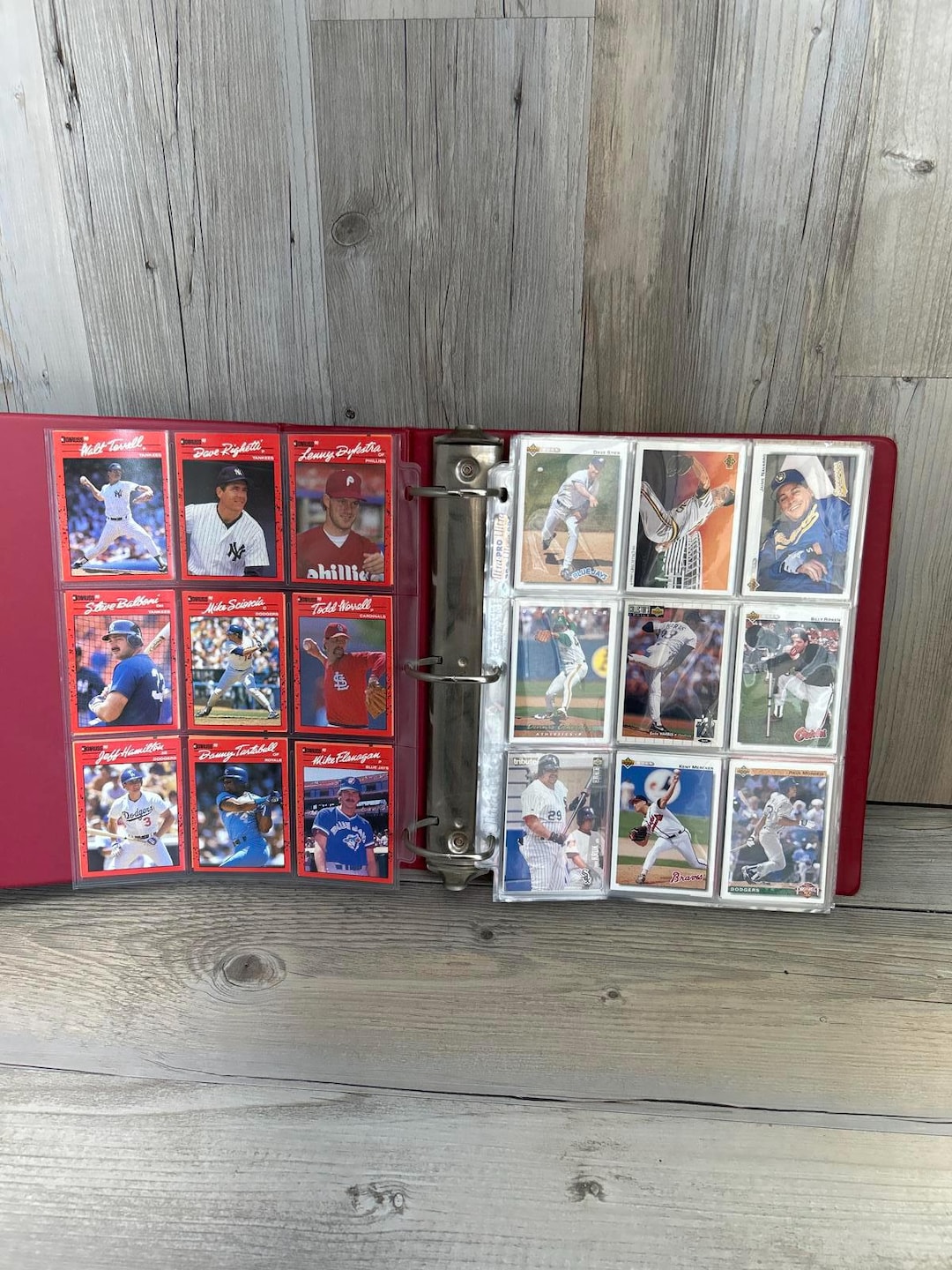 Vintage Baseball Trading Cards Collection in Binder - Etsy