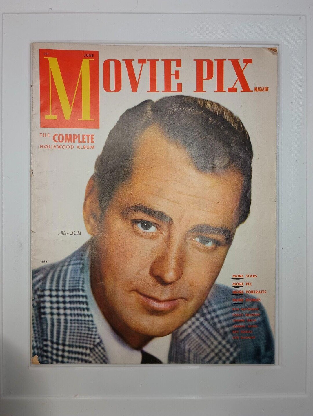 MOVIE PIX MAGAZINE June 1950 Alan Ladd Cover Extremely Rare. - Etsy