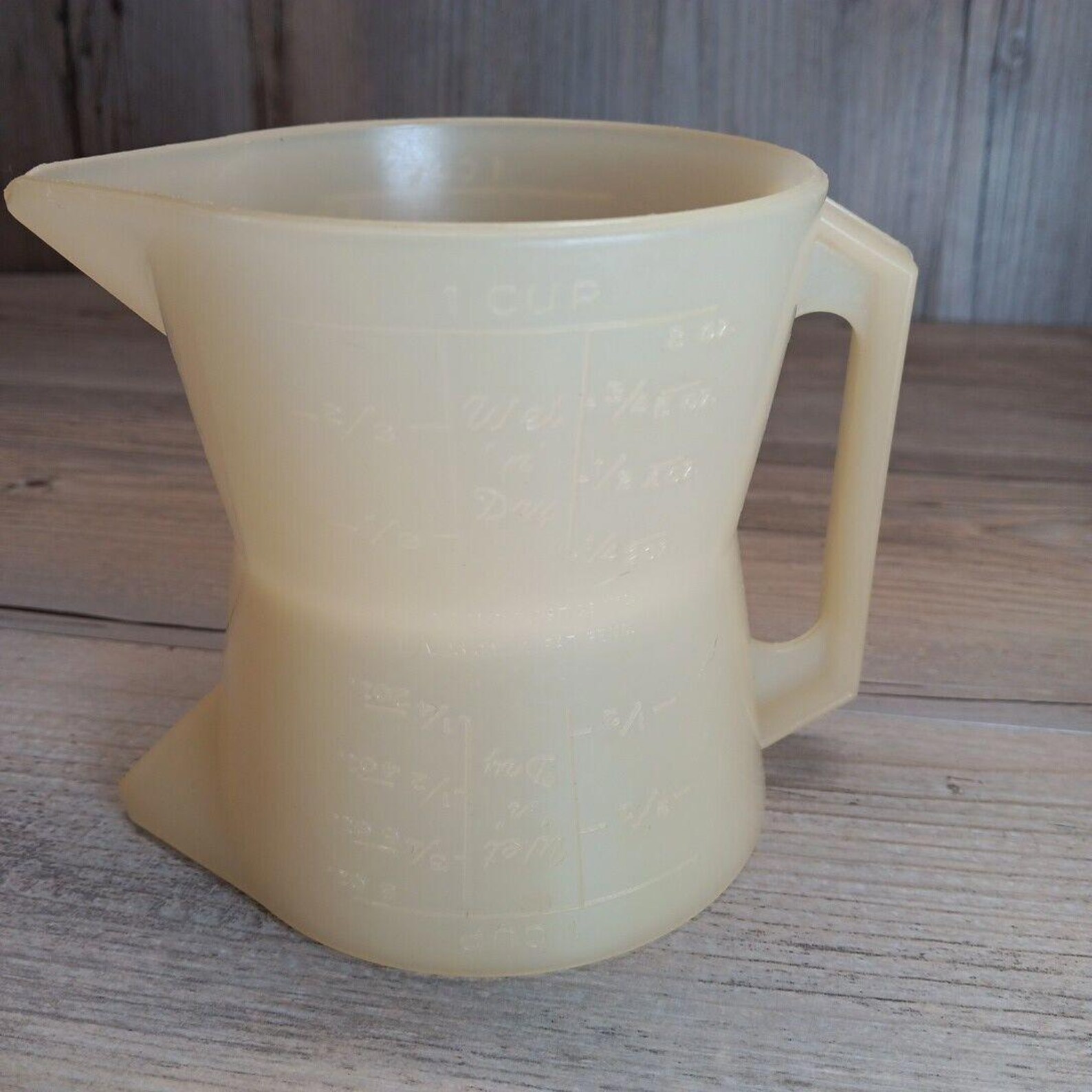 Vintage Measuring Cup With Measurements - Etsy