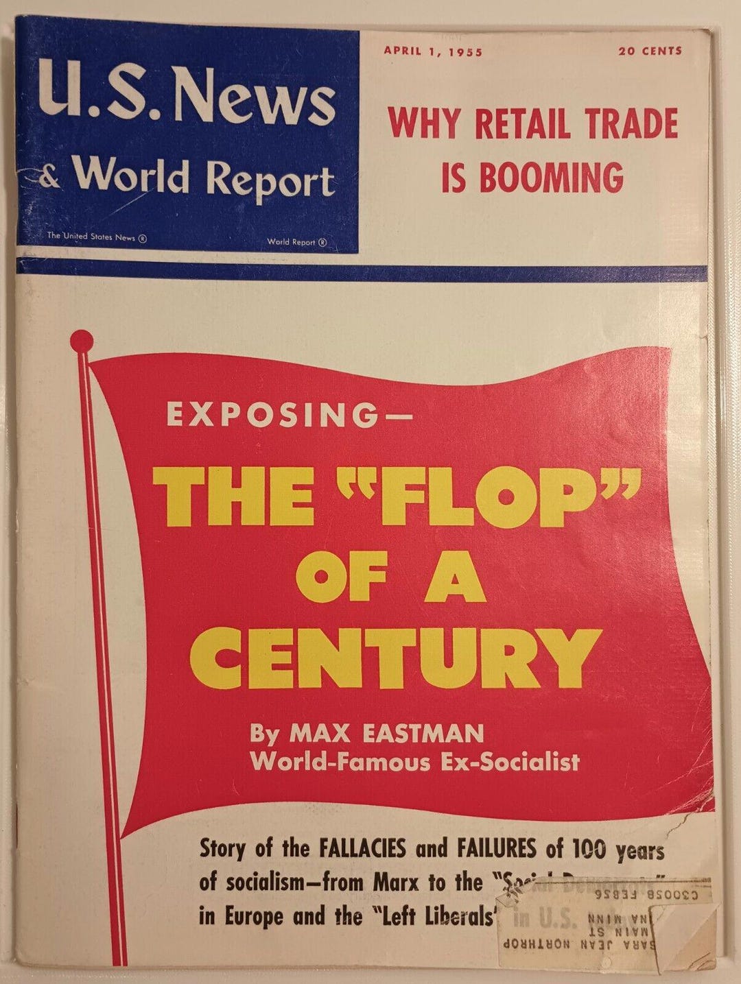 U.S. News World Report Magazine April 1 1955 the Flop of the Century ...