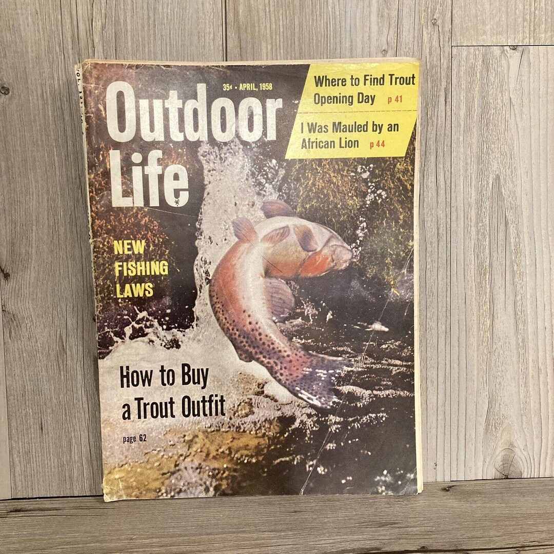 Outdoor Life Magazine - April 1958 Edition - Etsy