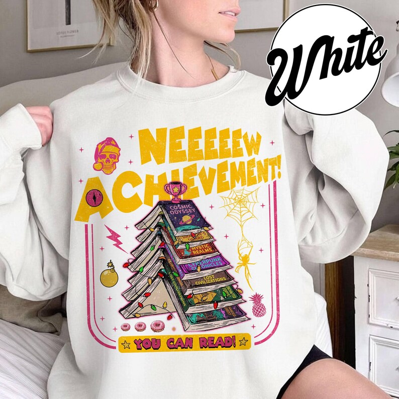 Dungeon Crawler Carl Book Christmas Tree Sweatshirt, New Achievement ...