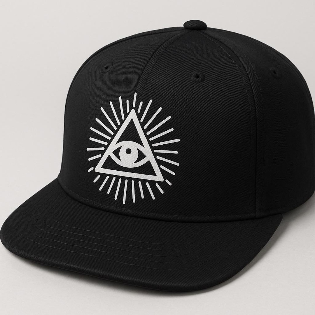 Illuminati Eye Snapback Hat – All Seeing Eye Pyramid Cap - Etsy