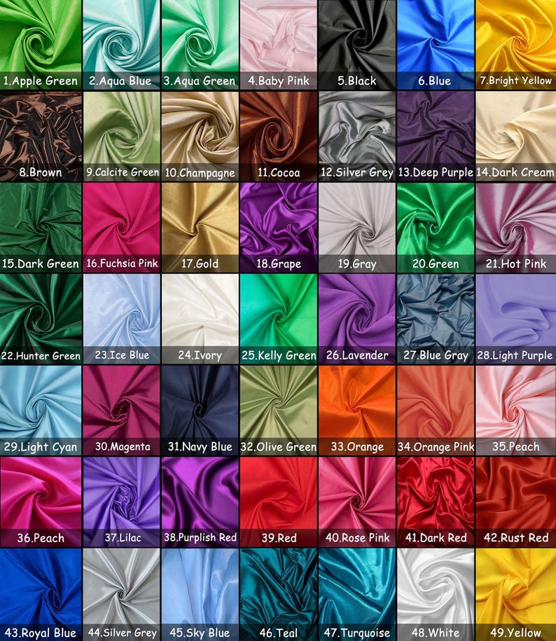 49 Colour Taffeta Fabric, Taffeta Silk Fabric, Plain Taffeta Fabric, Polyester Taffeta Fabric ...