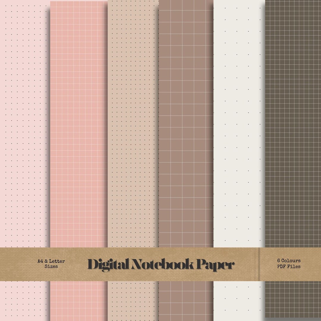 Digital Grid Paper Pack: Academia Style, A4 & Letter (PDF Download) - Etsy