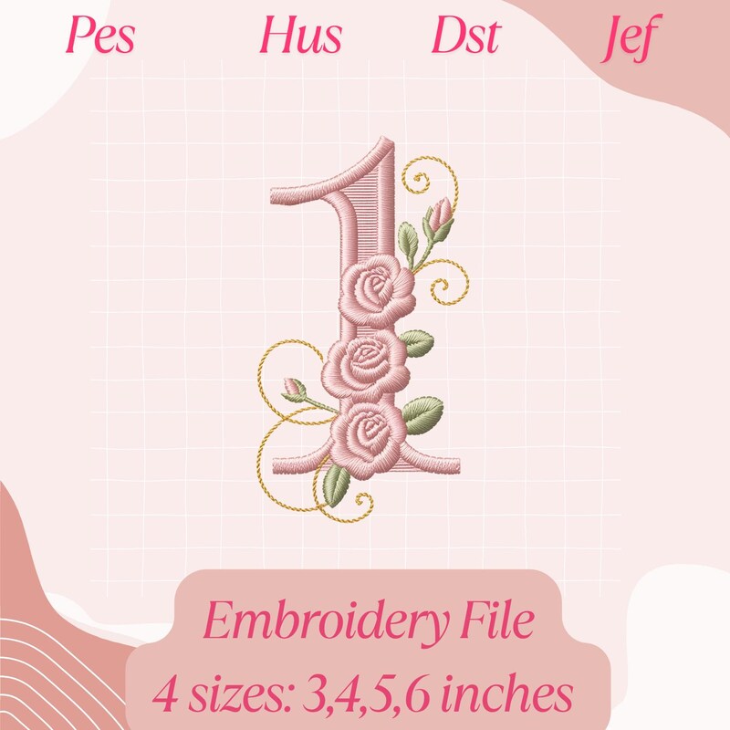 Number Embroidery - Etsy