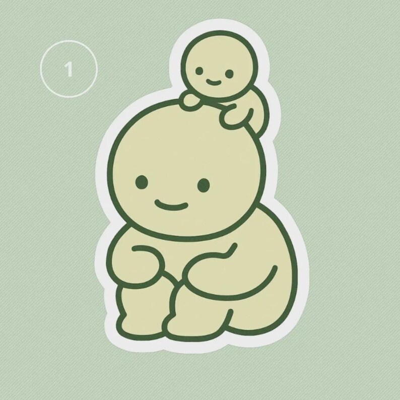 Cute Smiski Sticker Blind Box Inspired Vinyl Sticker – Funny Little ...