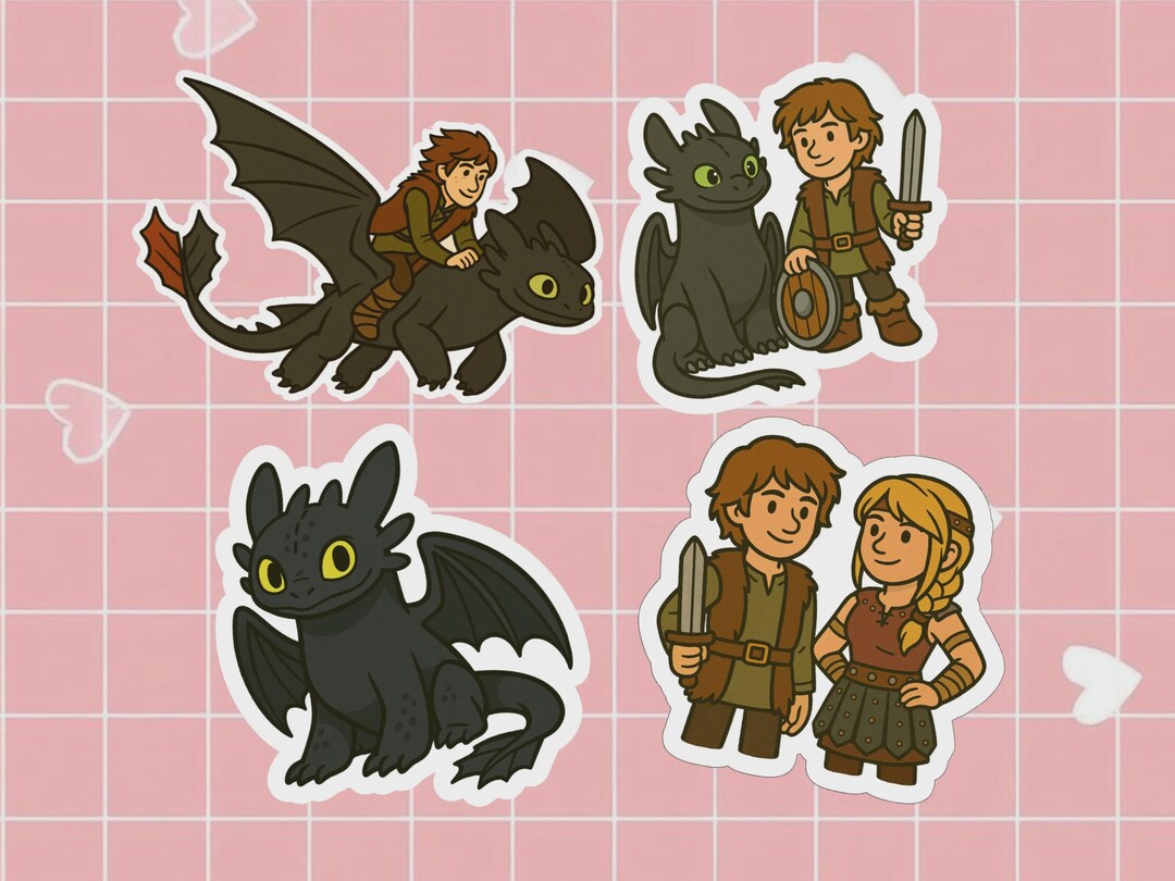 Toothless Dragon Stickers for Dragon Lover Gift | How to Train Your ...