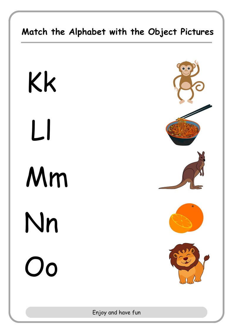 Printable Activity Sheets for Early Learners - Etsy
